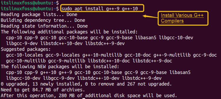 How to Install G++ on Ubuntu? – Its Linux FOSS
