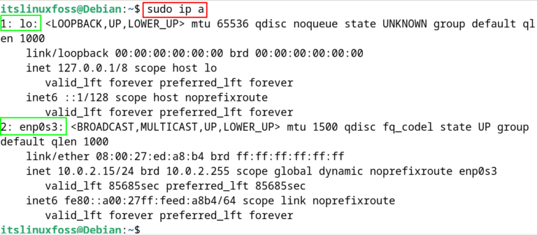 How to List Network Interfaces on Debian 12 – Its Linux FOSS