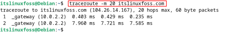 How To Use Traceroute On Debian 12 Its Linux Foss
