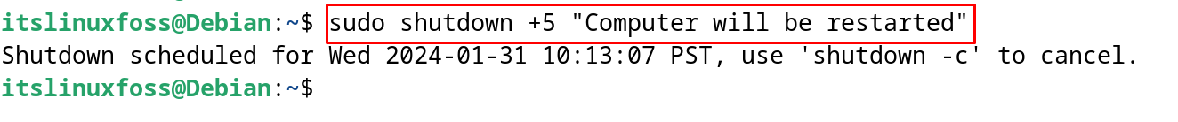 How To Use The Shutdown Command On Debian 12 Its Linux Foss