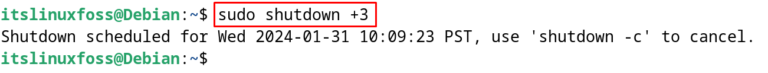 How to Use the Shutdown Command on Debian 12 – Its Linux FOSS