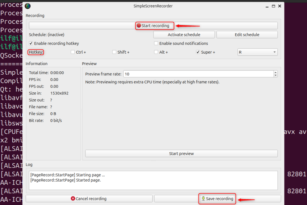 How to Install and Use Screen Recorder Ubuntu 24.04