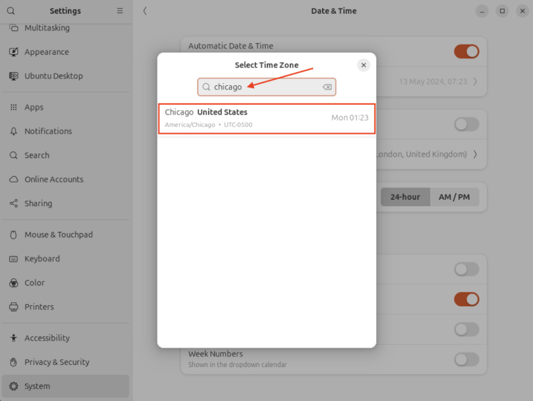 How to Set or Change Timezone on Ubuntu 24.04