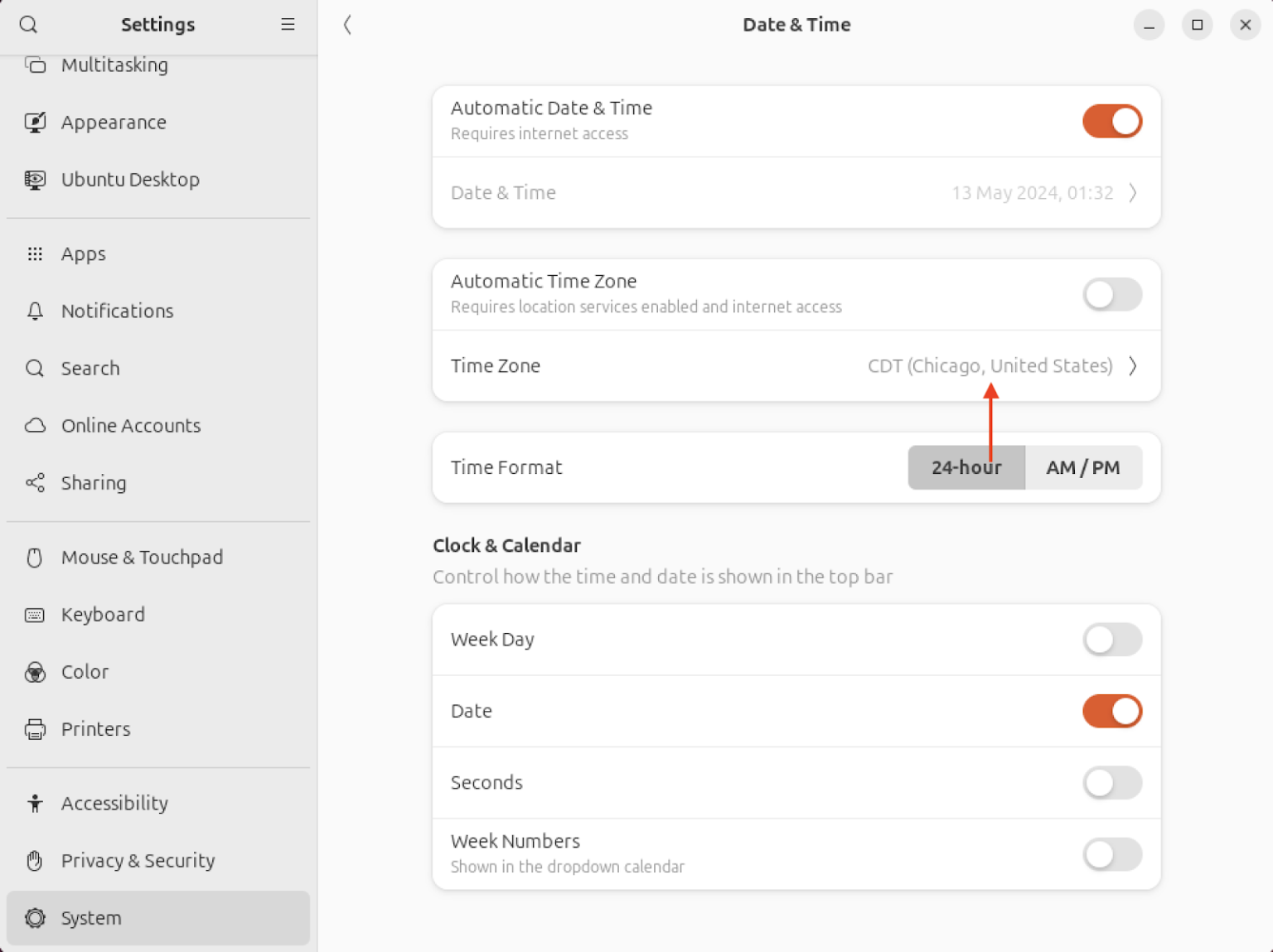 How to Set or Change Timezone on Ubuntu 24.04