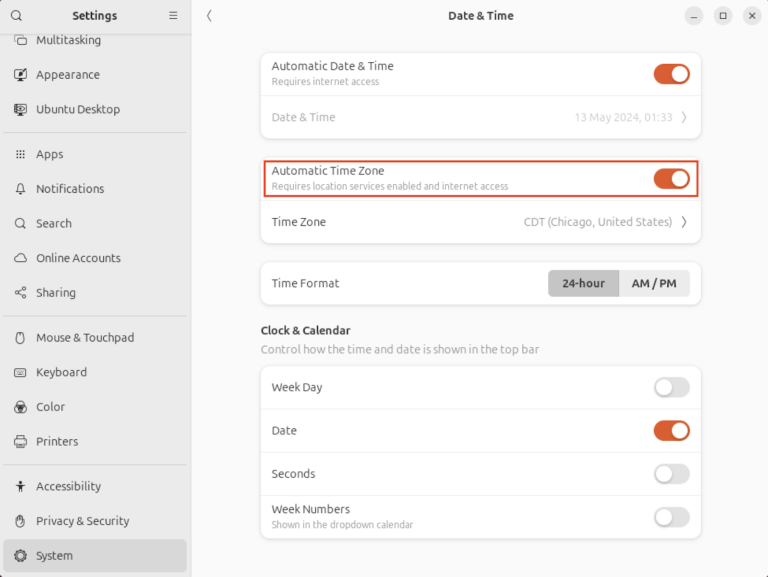 How to Set or Change Timezone on Ubuntu 24.04