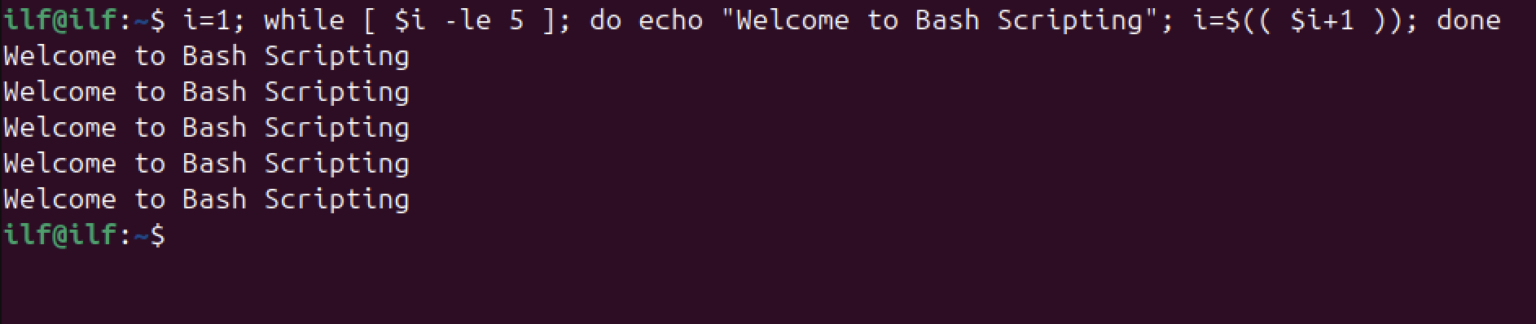 Introduction To Bash While Loop With Examples Its Linux Foss