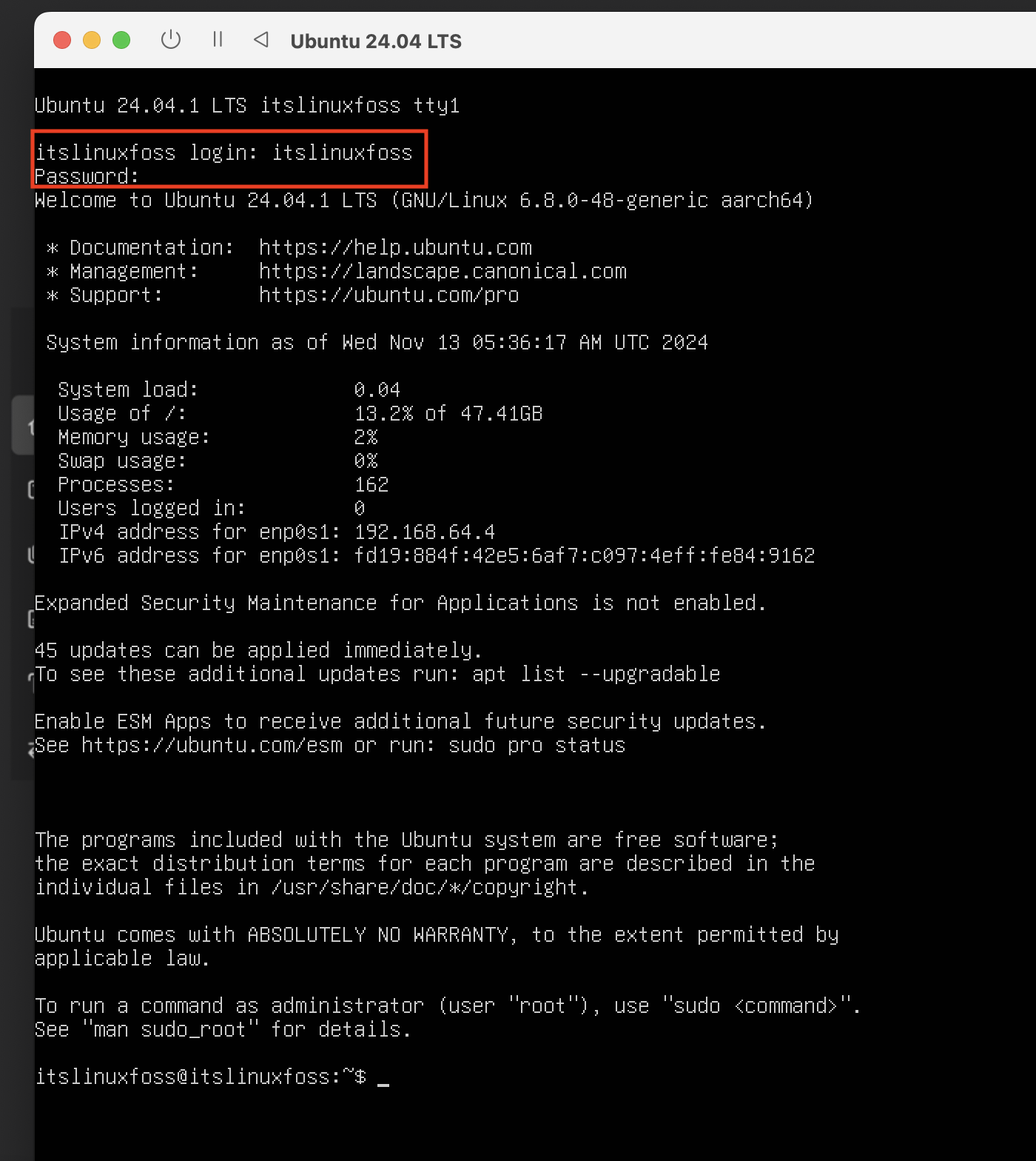 How to Install Ubuntu 24.04 LTS on Macbook M1, M2, M3, & M4